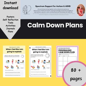 Support for ADHD Planner Printable Bundle Therapy Worksheets Parenting ...