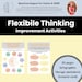 Executive Functioning Activities Flexible Thinking Therapy Worksheets ...