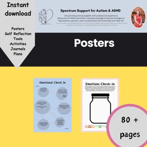 Support for ADHD Planner Printable Bundle Therapy Worksheets Parenting ...