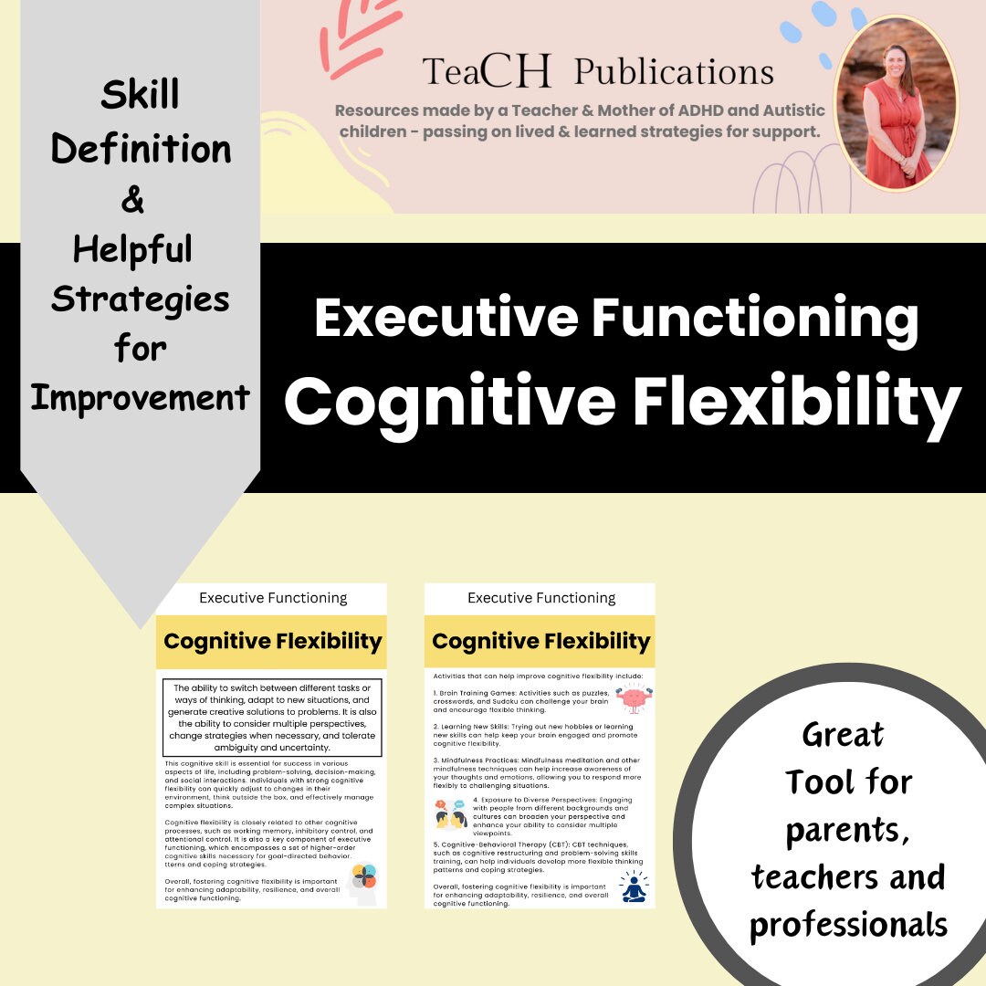 Executive Functioning Cognitive Flexibility (flexible Cognitively) ADHD ...