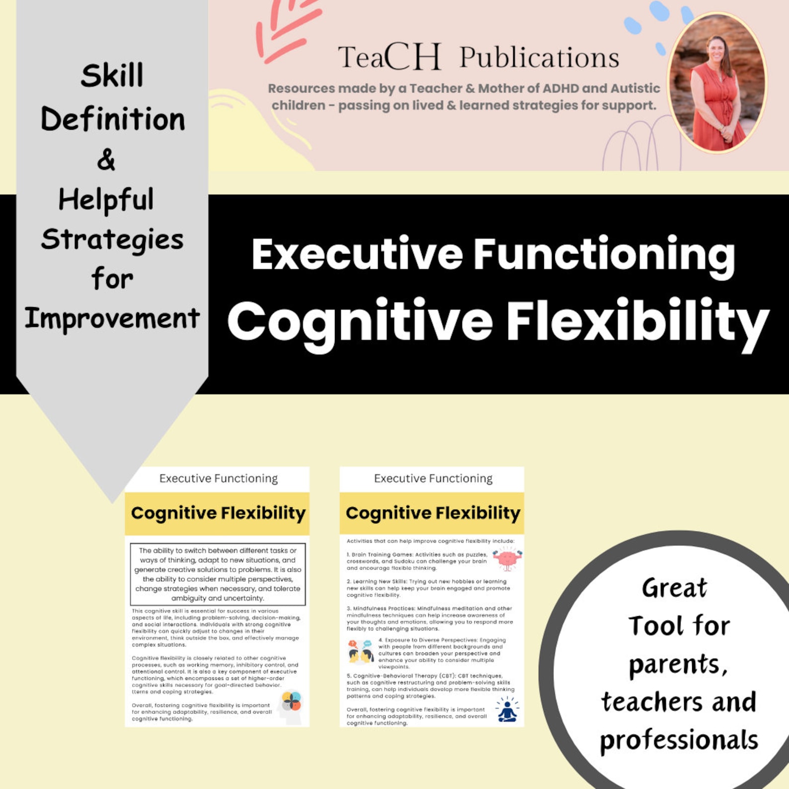 Executive Functioning Cognitive Flexibility (flexible Cognitively) ADHD ...