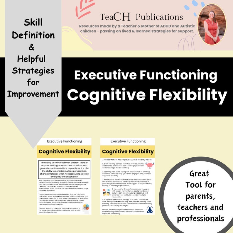 Executive Functioning Cognitive Flexibility (flexible Cognitively) ADHD ...