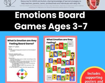 Social Skills Games Printable Feelings Games Child Development SEL ...
