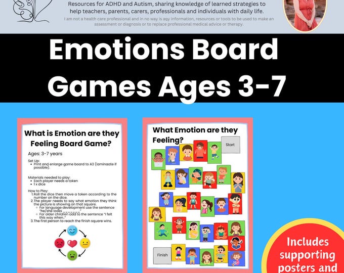 Social Skills Games Printable Feelings Games Child Development SEL ...