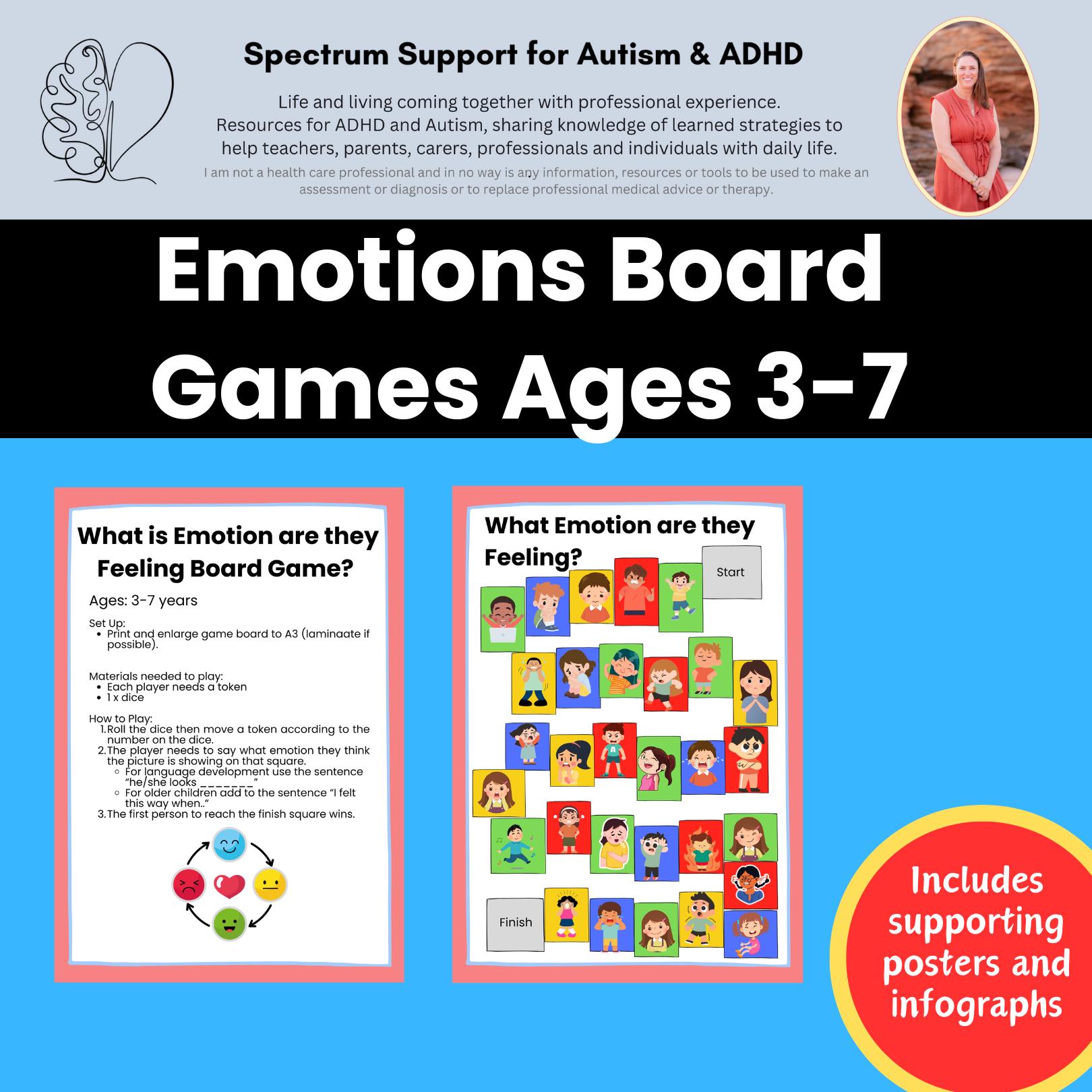 Social Skills Games Printable Feelings Games Child Development SEL ...