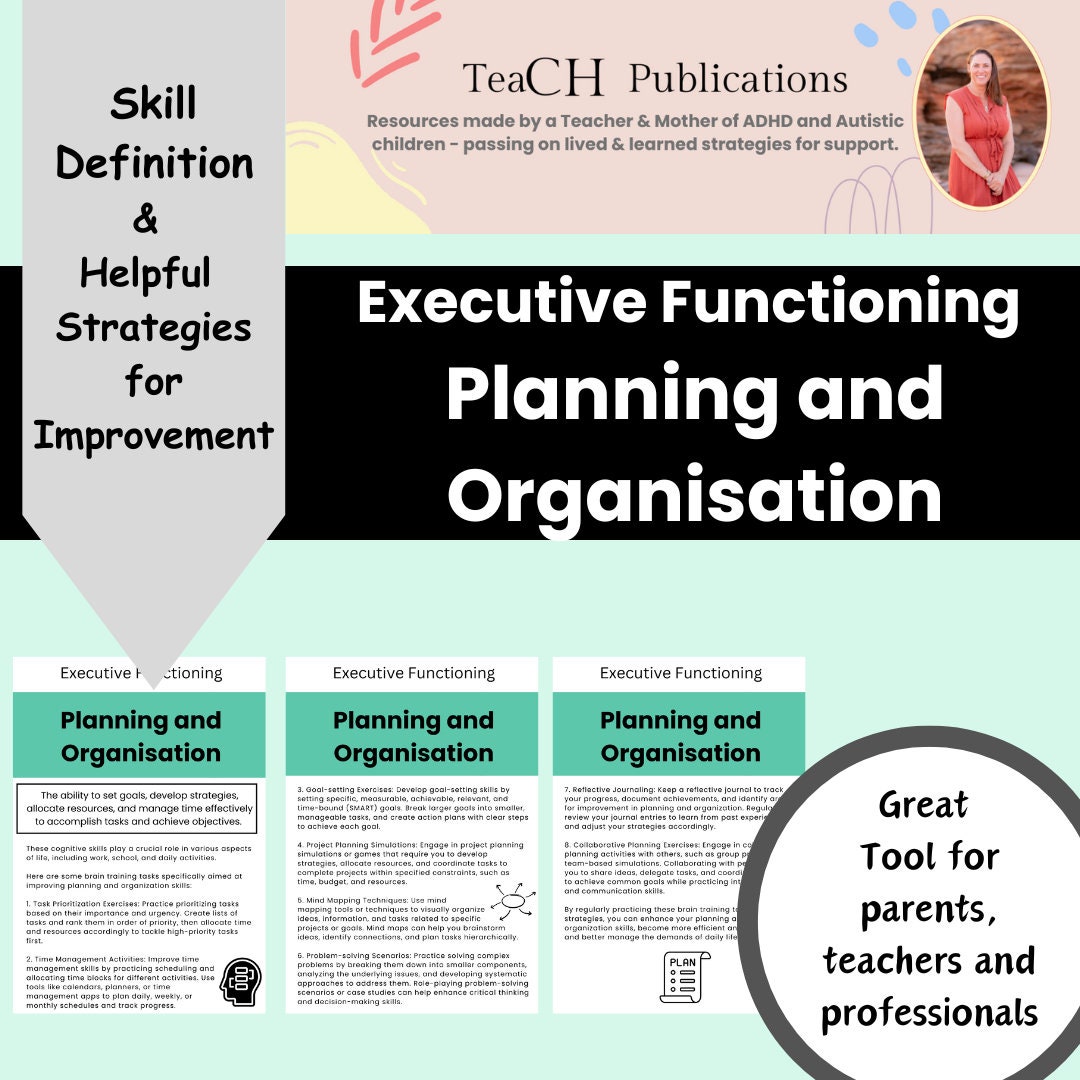 ADHD Autism Executive Functioning: Planning & Organization Strategies ...