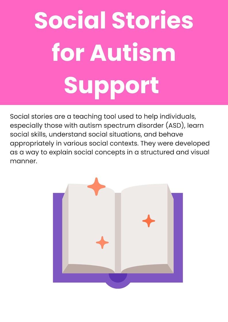 Manners Social Story: Autism Visual Supports for ABA Therapy (PDF ...
