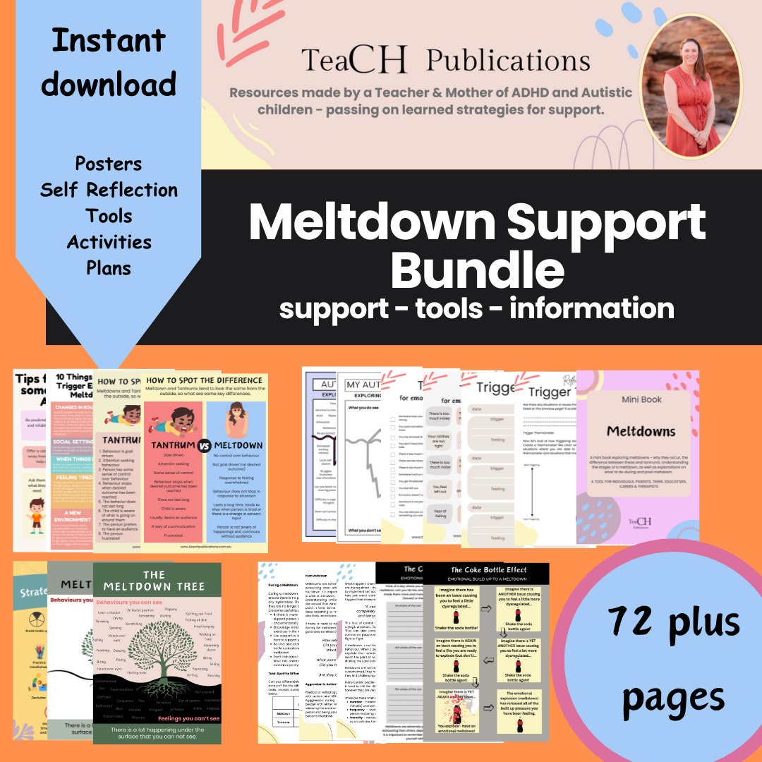 Meltdown Support Bundle: Emotional Regulation, Autism & ADHD (PDF ...