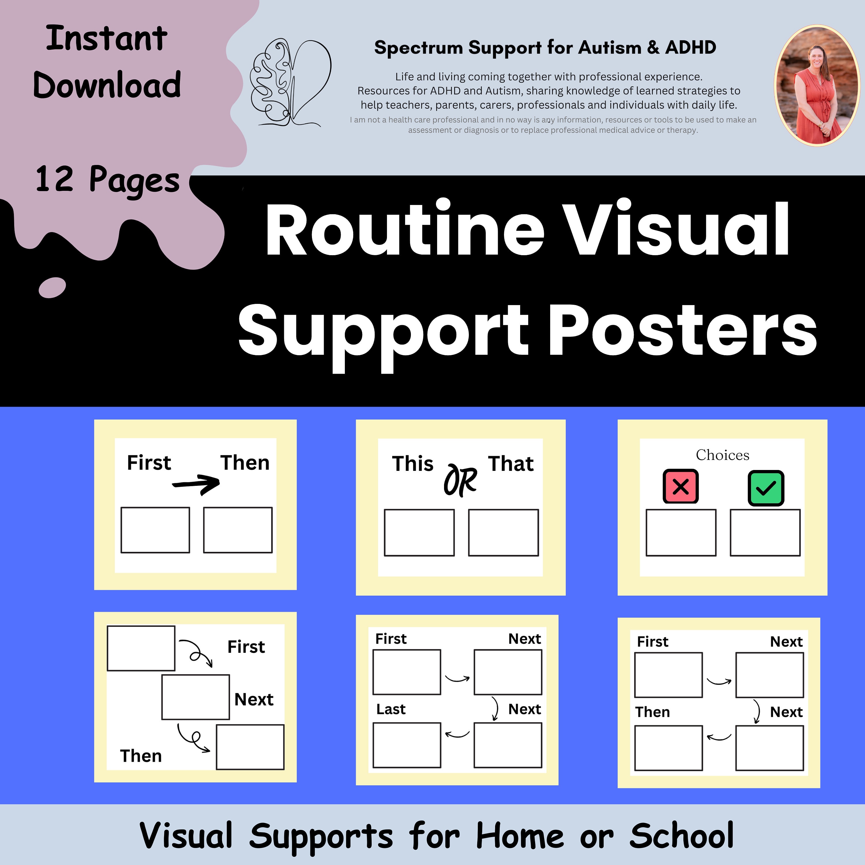 Daily Routine Visual Schedule: Autism & Emotional Support (digital ...