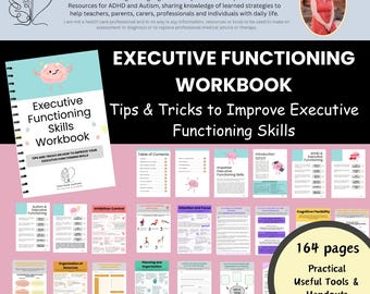Executive Functioning Improvement Workbook ADHD Improved Daily Life ...