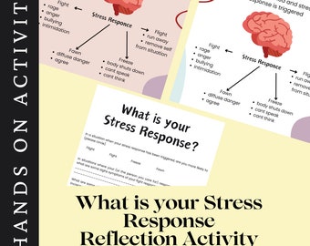 Stress Response Reflection Activity: Therapist Handout (PDF) - Etsy