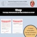 Stop Think Act ADHD Autism Therapy Worksheets: Impulse Control ...