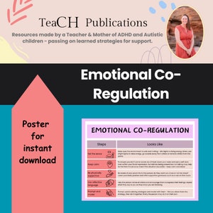 Co Regulation Poster - Tips to Help Someone Regulate Emotions -autism ...