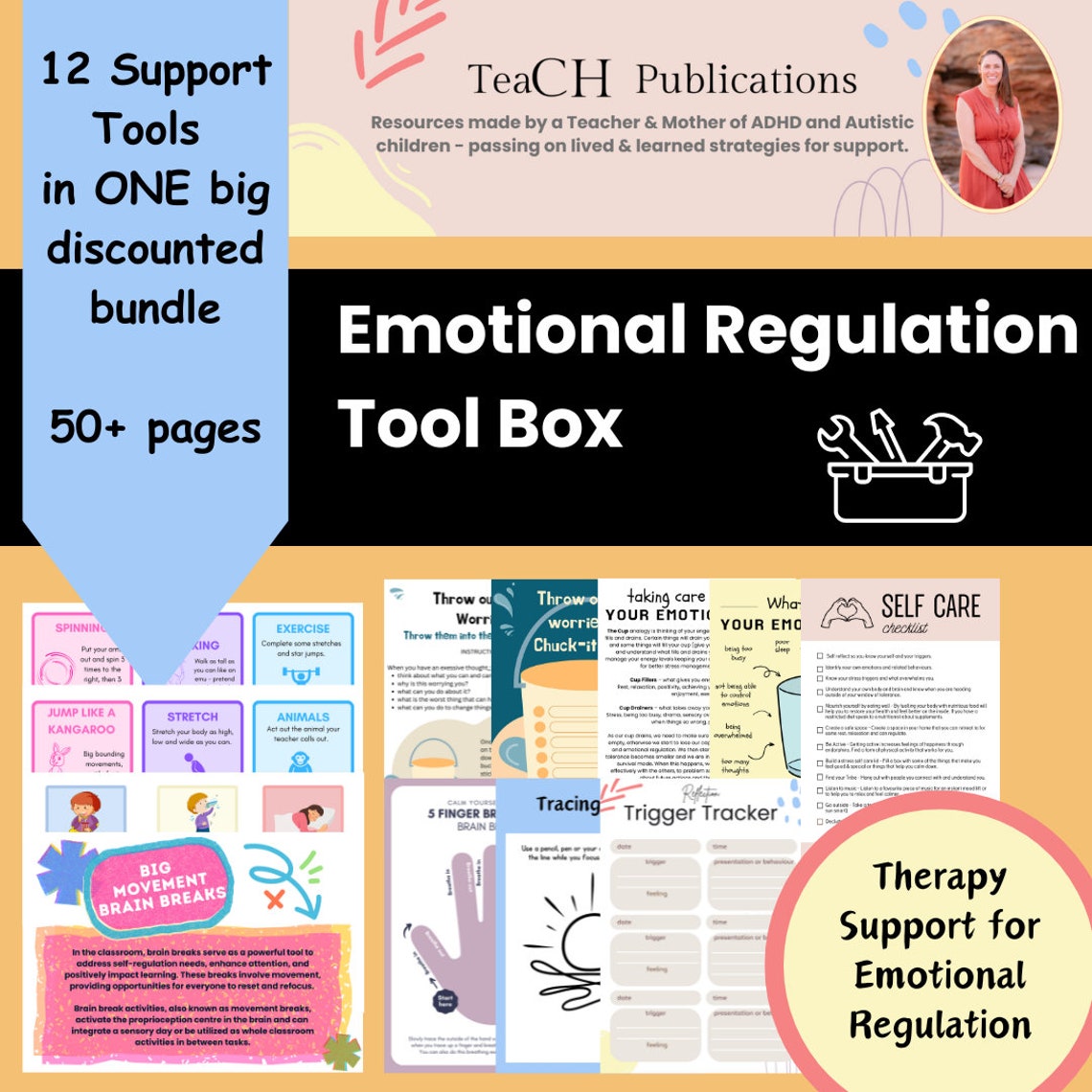 Emotional Regulation Tool Box for Emotional Therapy Support Anxiety ...