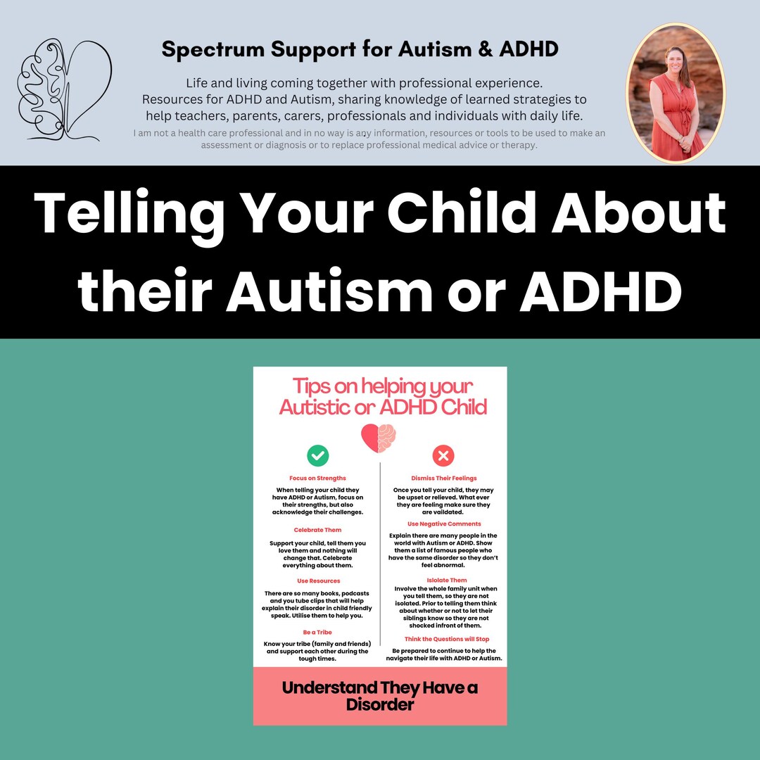 How to Tell Your Child They Have Autism ADHD Autistic Child Autism ...