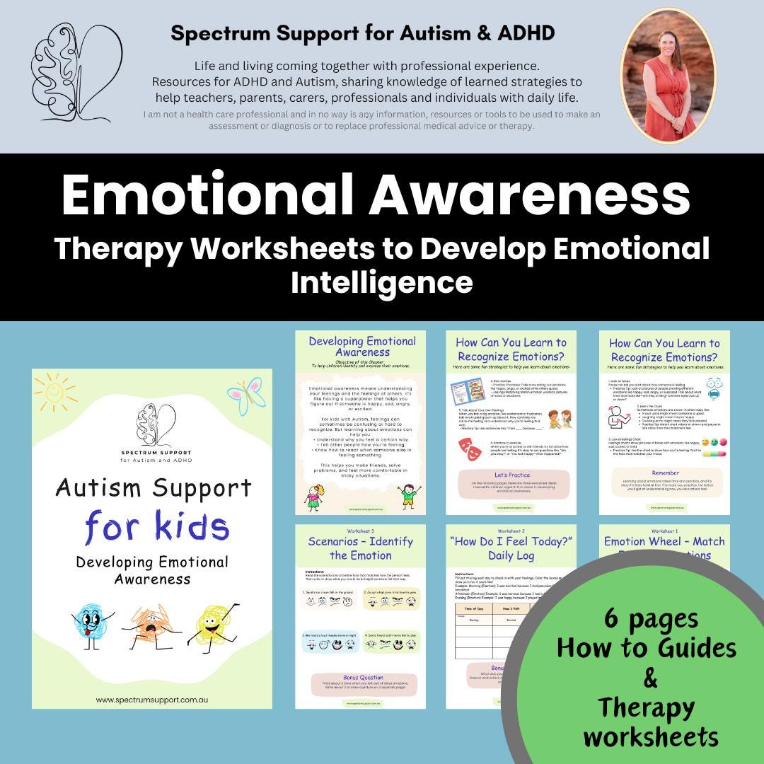 Emotional Intelligence Awareness Health Autism Helper Life Skills ...