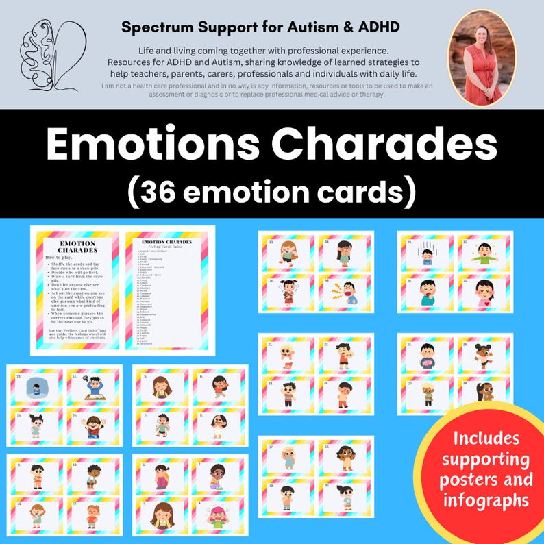 Feelings and Emotions Games Charades Emotional Regulation Social ...