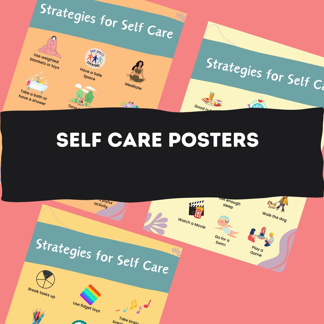 Self Care Posters: Calming Strategies, Therapy Decor (digital Download ...