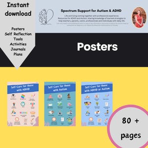 Support for ADHD Planner Printable Bundle Therapy Worksheets Parenting ...
