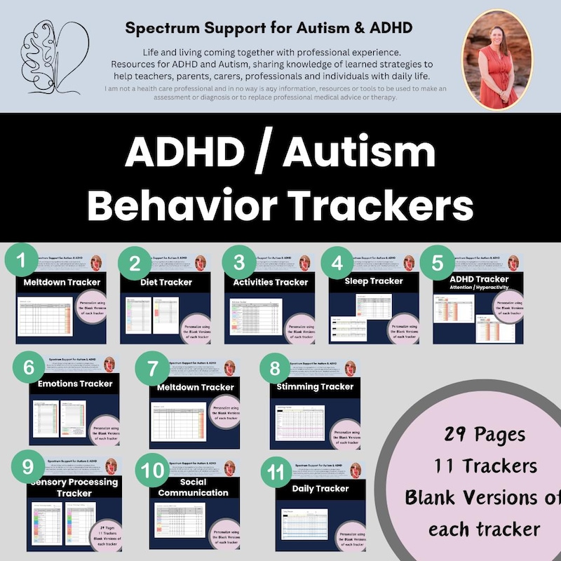 Sensory Behavior Tracking - Etsy