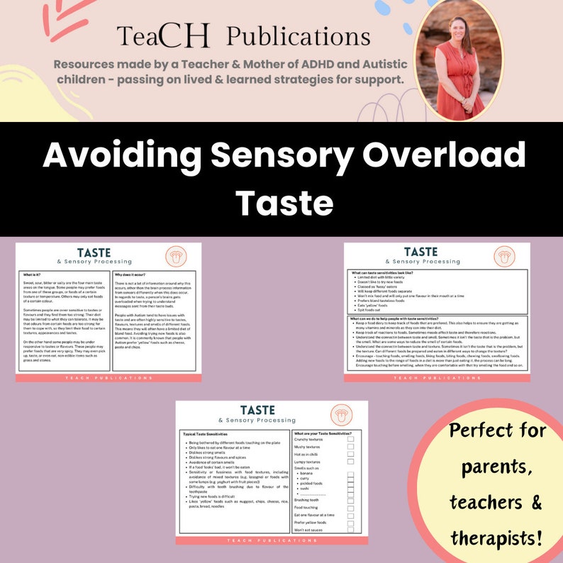 Sensory Processing & Sensory Overload Taste Sensitivity Autism Support ...