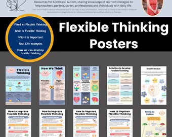 Flexible Thinking Posters: ADHD & Autism Support (digital Download) - Etsy