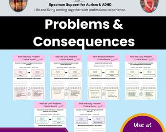 Problem Solving Scenarios: Choice Boards for Kids and Teens (PDF ...