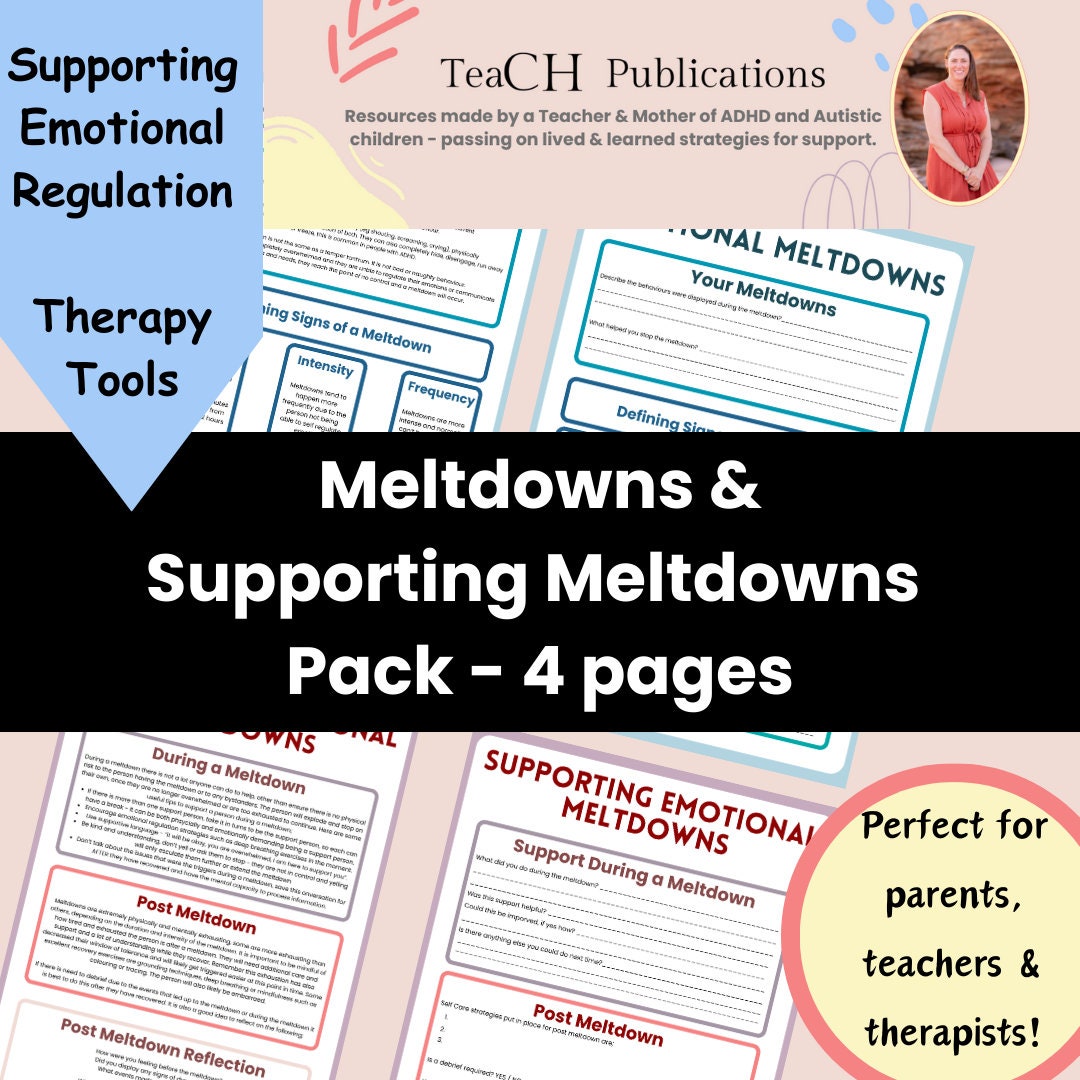 What is a Meltdown & Meltdown Support Poster and Reflection Activity ...