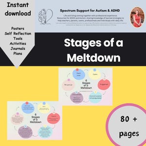 Support for ADHD Planner Printable Bundle Therapy Worksheets Parenting ...