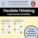 Executive Functioning Activities Flexible Thinking Therapy Worksheets ...