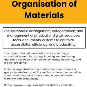 Executive Functioning Organisation of Materials and Strategies for ADHD ...