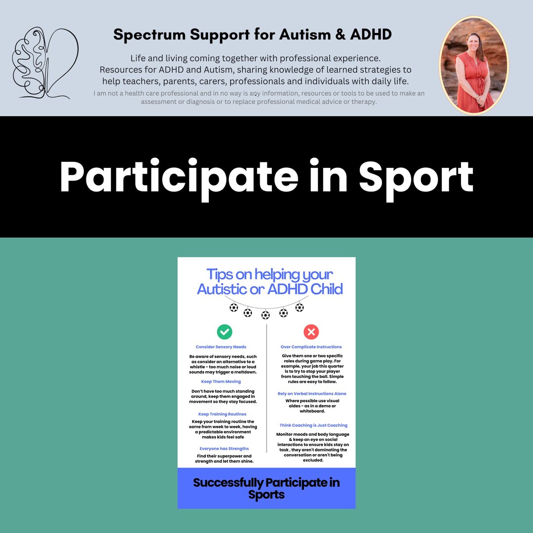 Autism and ADHD Sport Guide: Tips for Parents and Teachers (digital ...