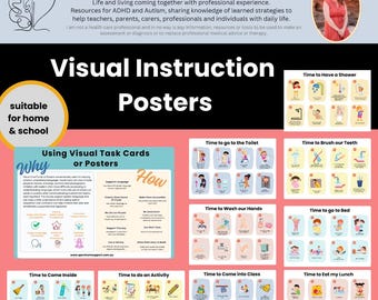 Daily Routine Visual Cards: ESL Teacher, Childcare Poster (digital ...