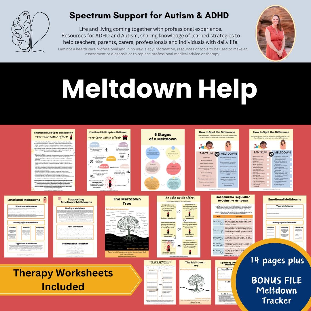 Meltdowns and Emotional Regulation Support for ADHD Help Autism ...