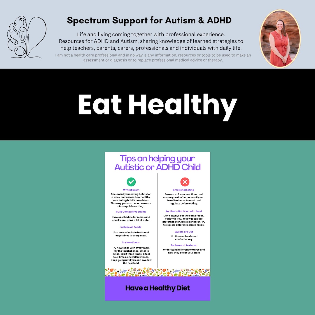 Healthy Eating for Kids With Autism and ADHD Parent Support Guide ARFID ...