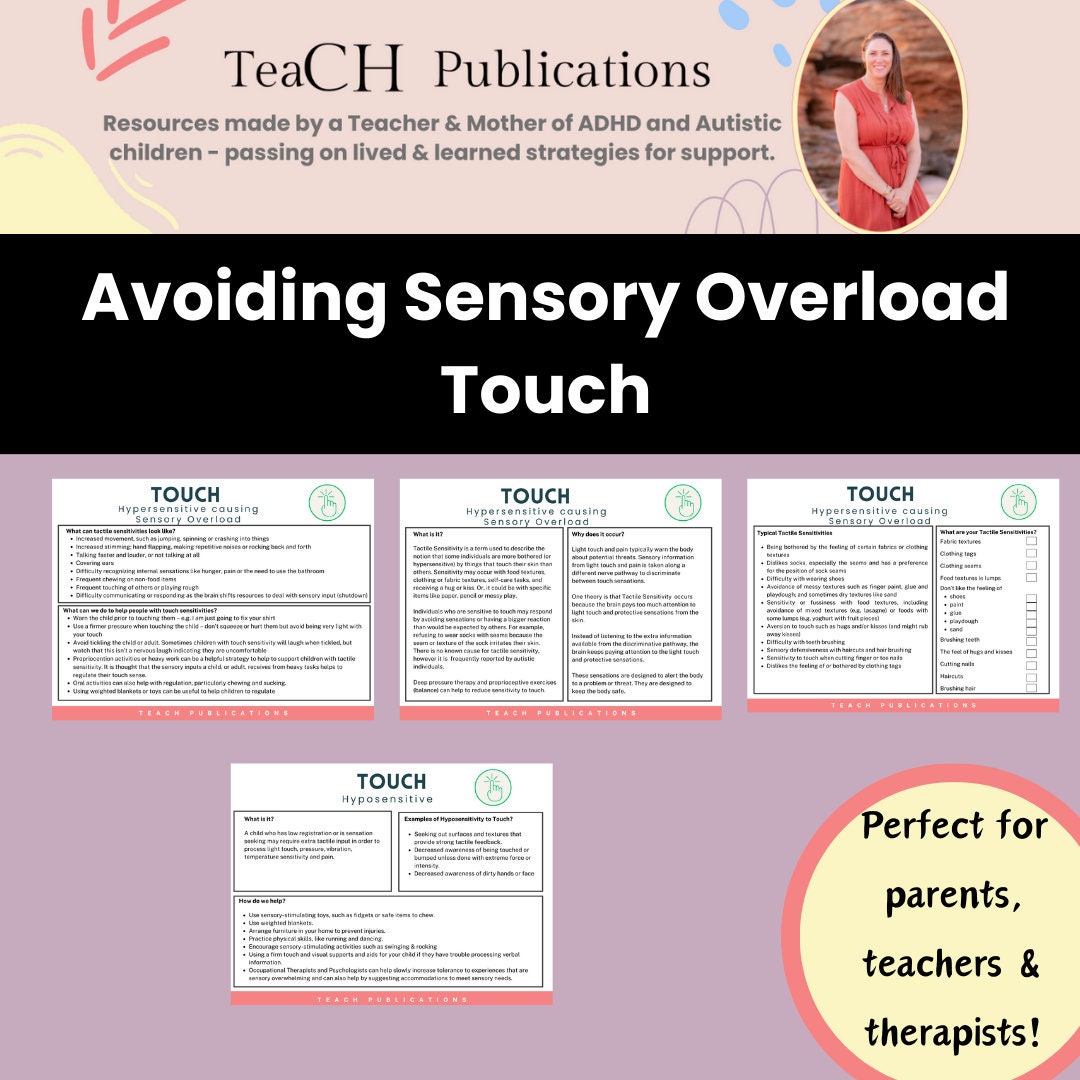 Sensory Processing & Sensory Overload Touch Sensitivity Autism Support ...