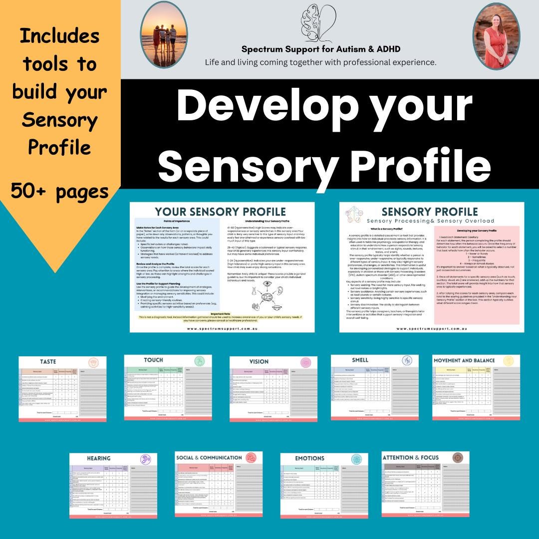 Sensory Processing Overload Sensory Profiling Autism Support for ADHD ...