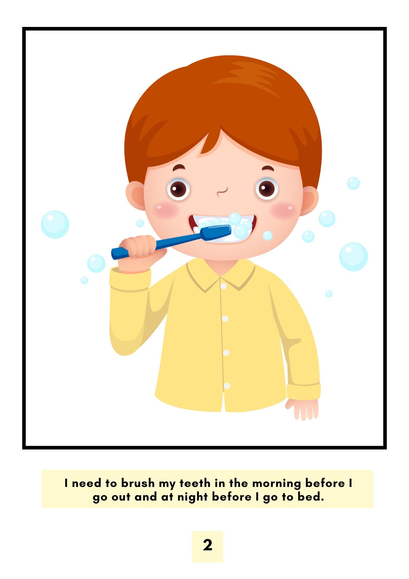 Daily Routine Social Story Visual Support for Autism Life Coach Daily ...