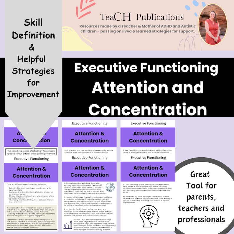 ADHD Attention and Concentration Strategies: Executive Functioning ...