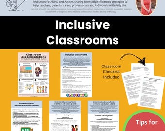 Inclusive Classroom Guide Sensory Support Safe Environment ADHD Autism ...