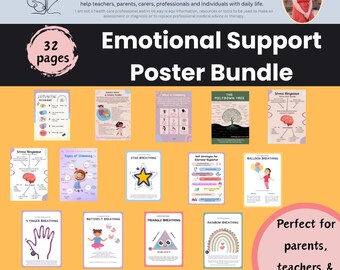 Emotional Regulation Coping Skills Bundle: Autism, ADHD Support (PDF ...