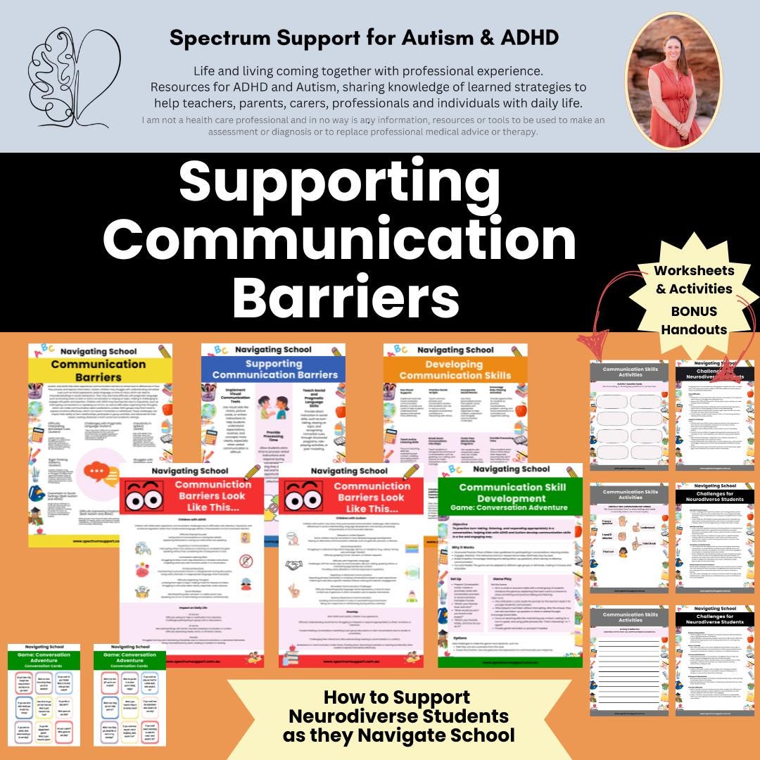 Conversation Communication Cards Support ADHD Autism Speech Social ...