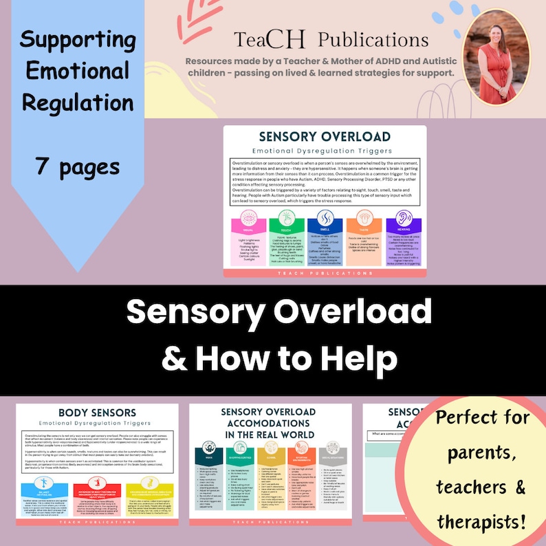 Sensory Processing Overload Detailed Adjustments Sensory Support ADHD ...