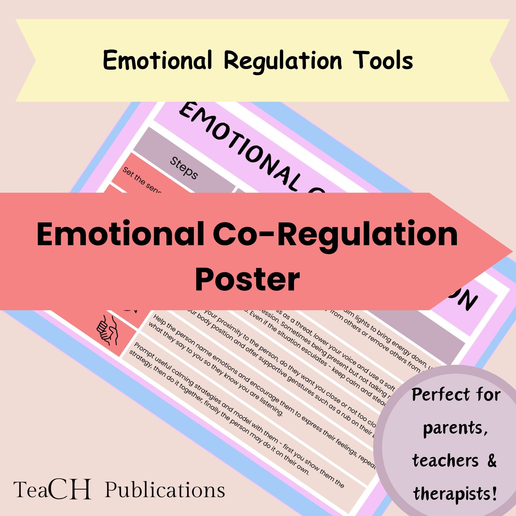 Co Regulation Poster Tips to Help Someone Regulate Emotions What is ...