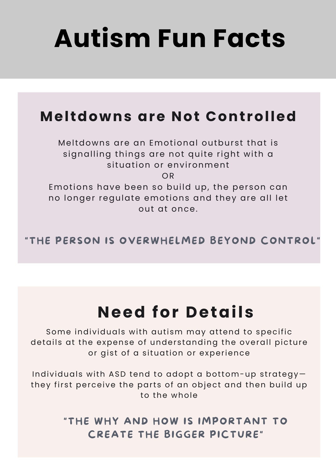 Autism Fact Cards: Information for Awareness & Acceptance (digital ...