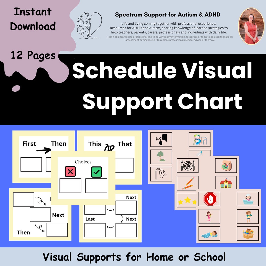 Daily Routine Visual Schedule: Autism & Emotional Support (digital ...