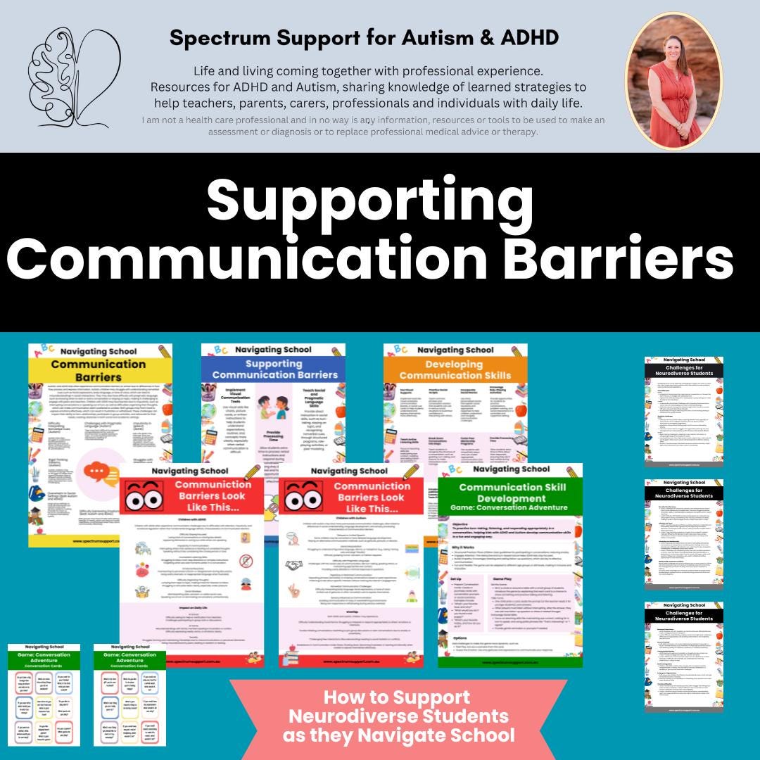 Autism and ADHD Communication Guide: Teacher Resource - Inclusive ...