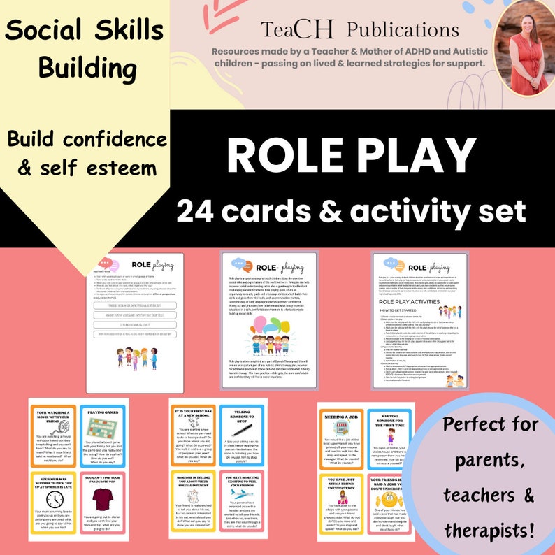 Social Skills Role Play Cards: Confidence & Self Esteem (digital ...
