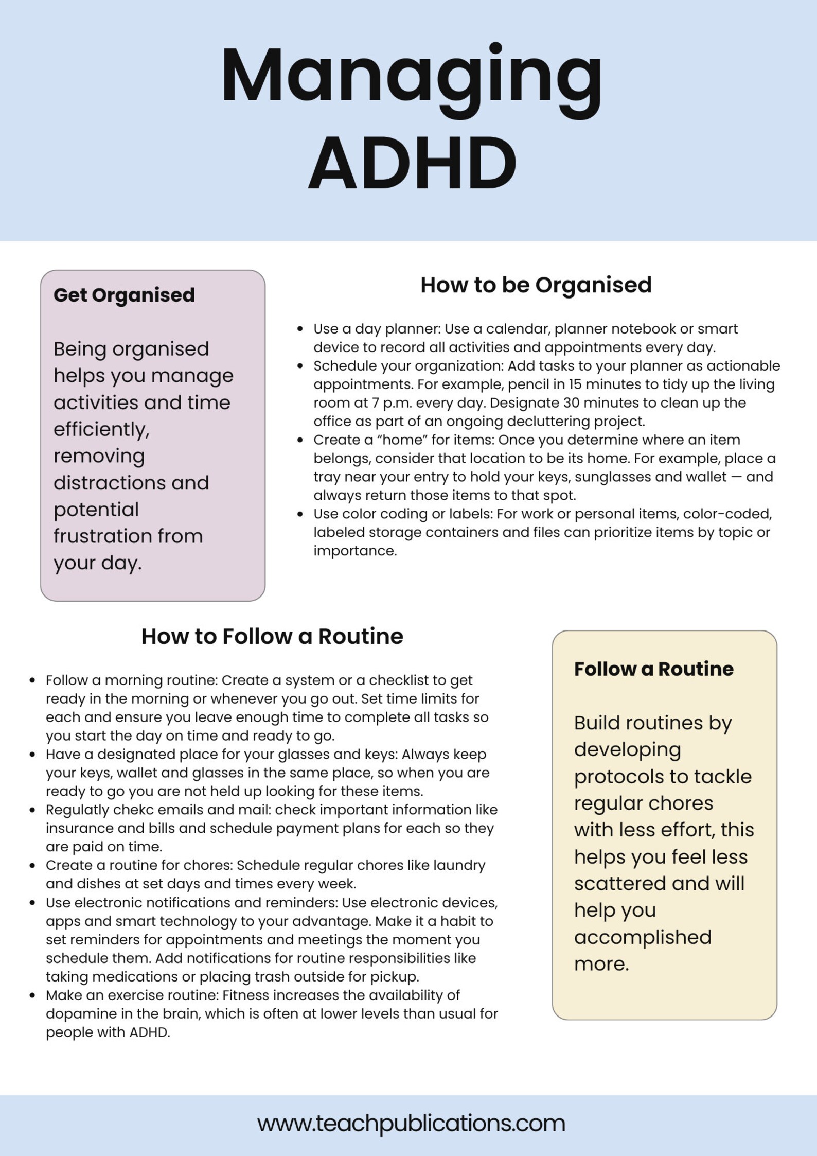 Managing ADHD ADHD Support Therapy Tools and Resources Tips for ADHD - Etsy
