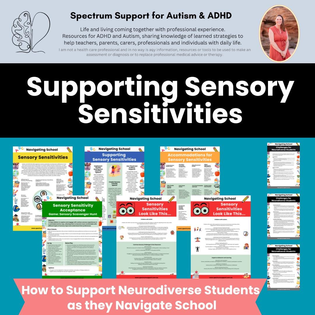 Sensory Sensitivity Teacher Resource Kit: Autism & ADHD (PDF Download ...